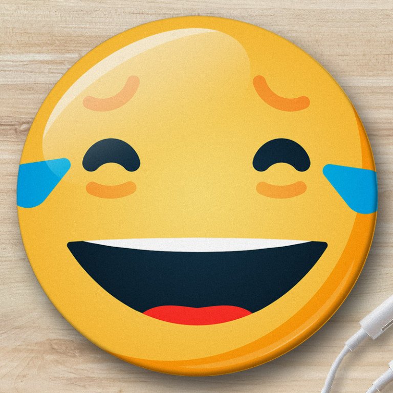 Chapa Emoticono Carcajada - Chapas con emoticonos :)